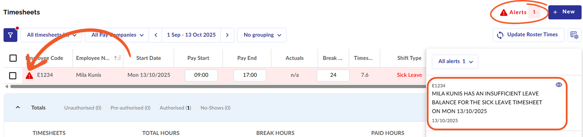 Enable timesheet alerts in Humanforce WFM – Humanforce