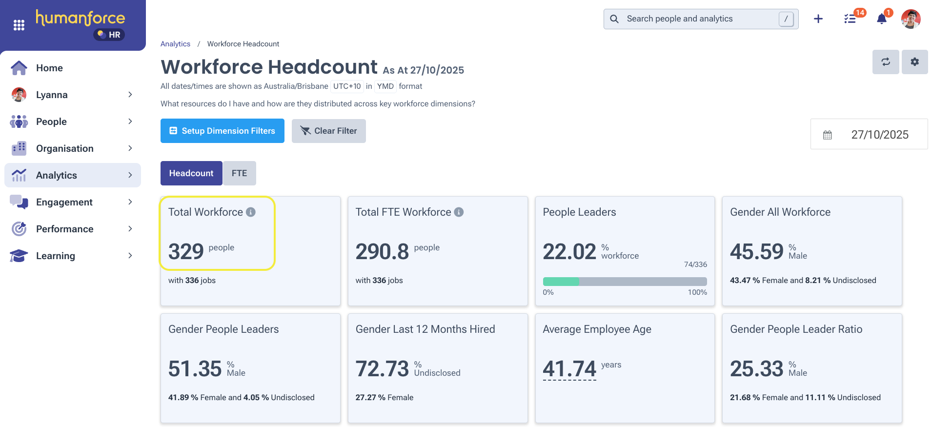 Understand billing and active headcount in Humanforce HR – Humanforce