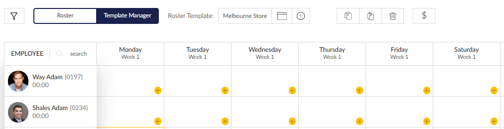 Employee Rostering - Templates – Humanforce