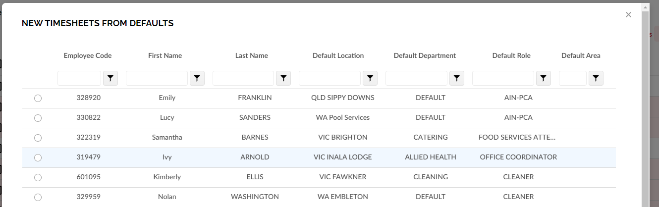 Manually create Timesheets – Humanforce