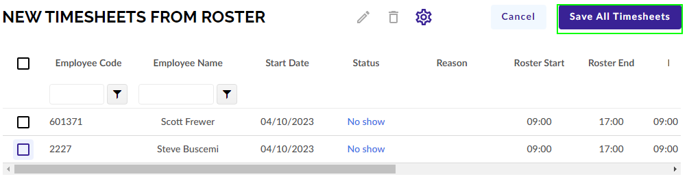 Manually create Timesheets – Humanforce