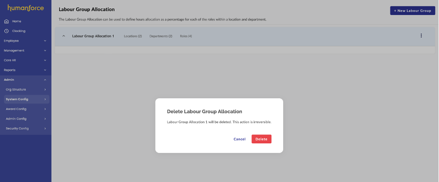 How do I set up Labour Group Allocation in Humanforce web? – Humanforce