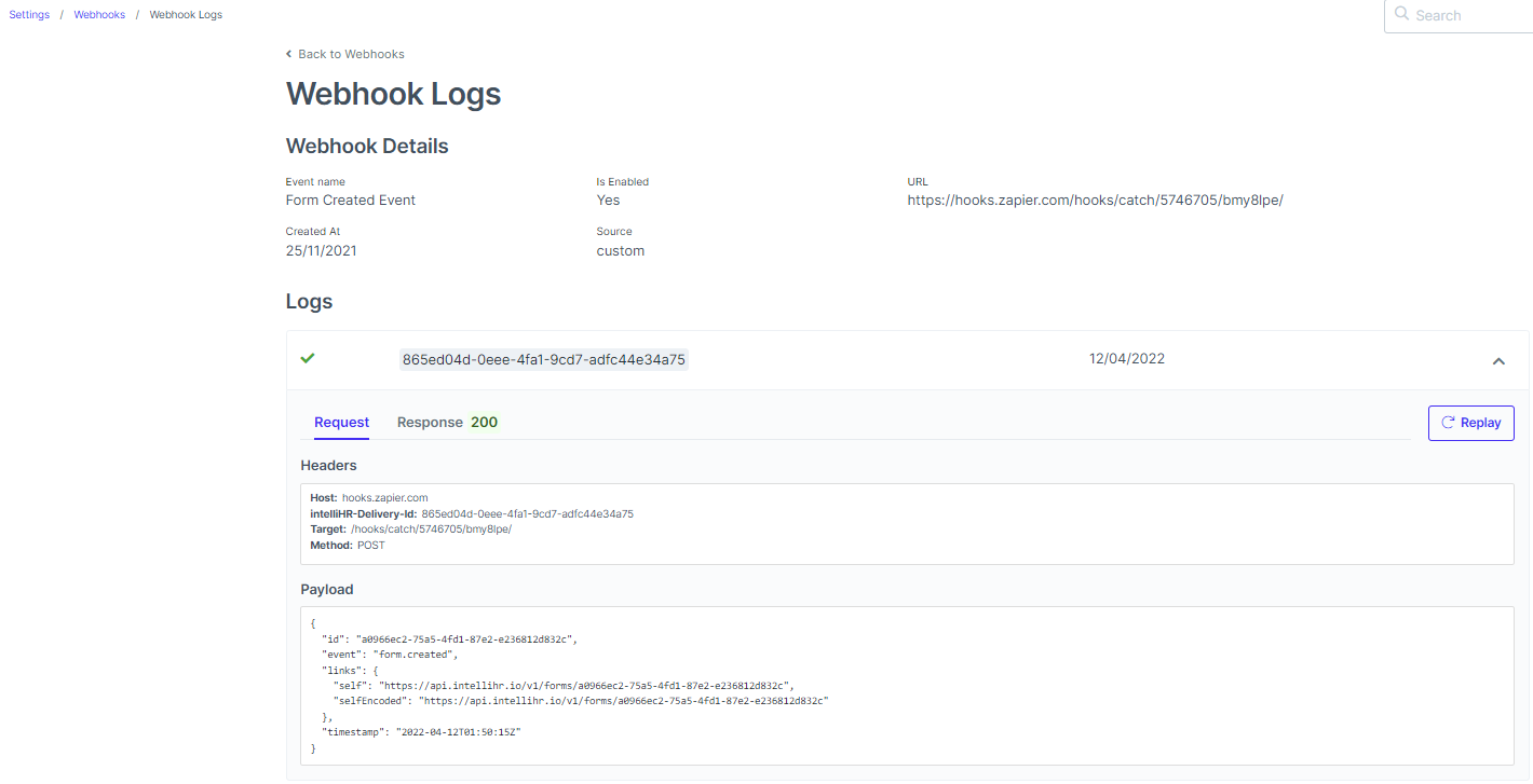 Webhooks – Humanforce