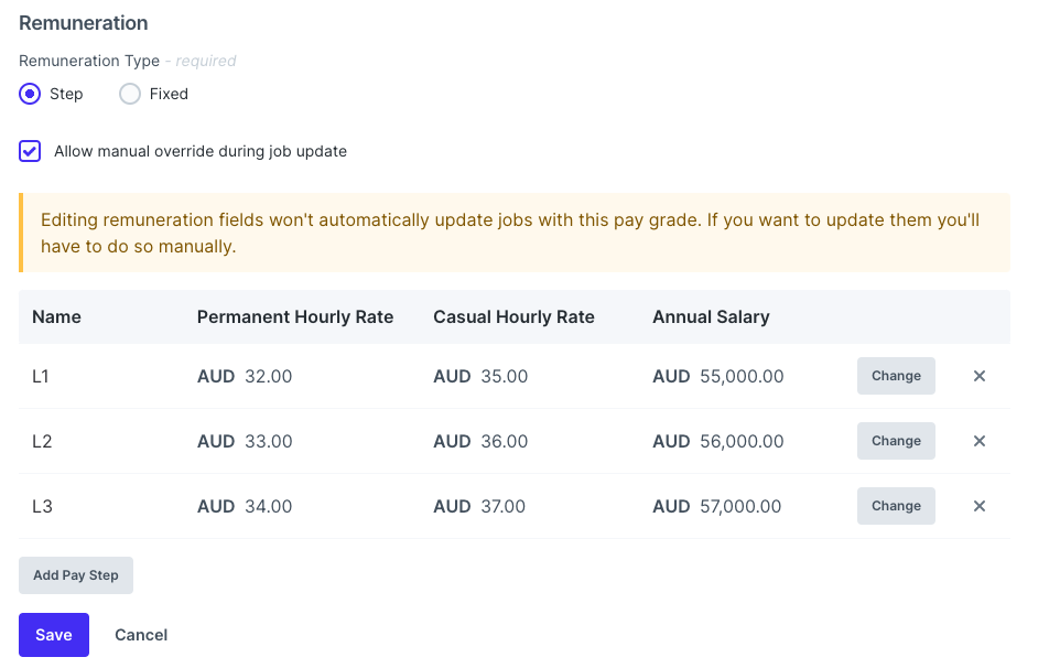 Using Pay Grades – Humanforce