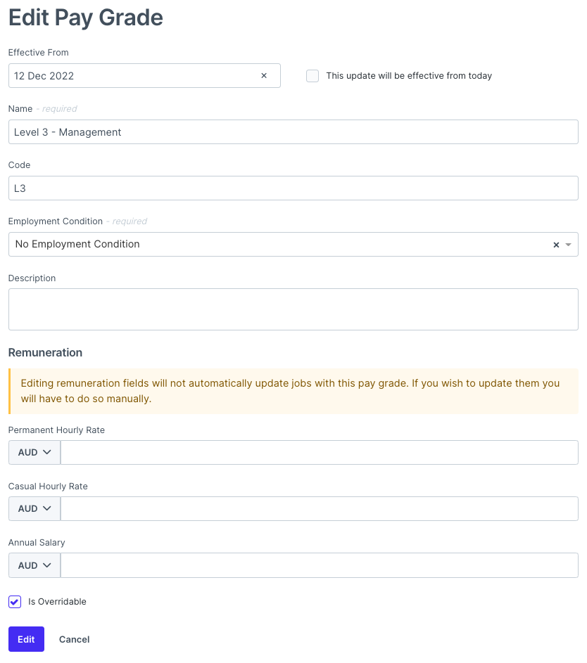 Using Pay Grades – Humanforce