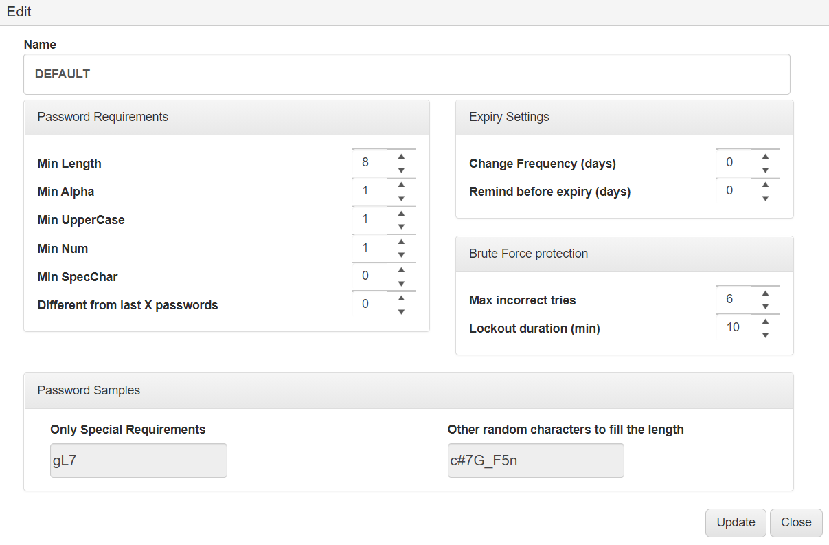 How do I change the Password requirements in Humanforce Web? – Humanforce