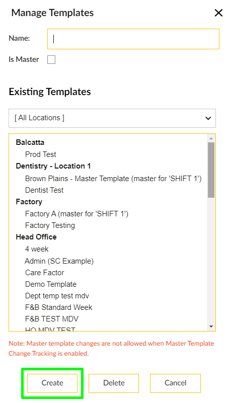 How do I work with department roster templates in Humanforce Web ...