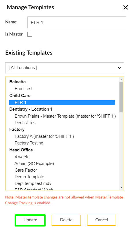 How do I work with department roster templates in Humanforce Web ...