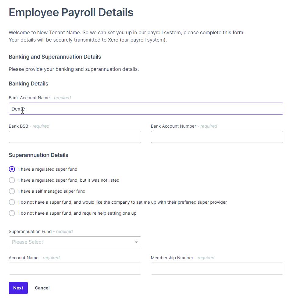 Xero: Payroll Details Form and FAQs – Humanforce