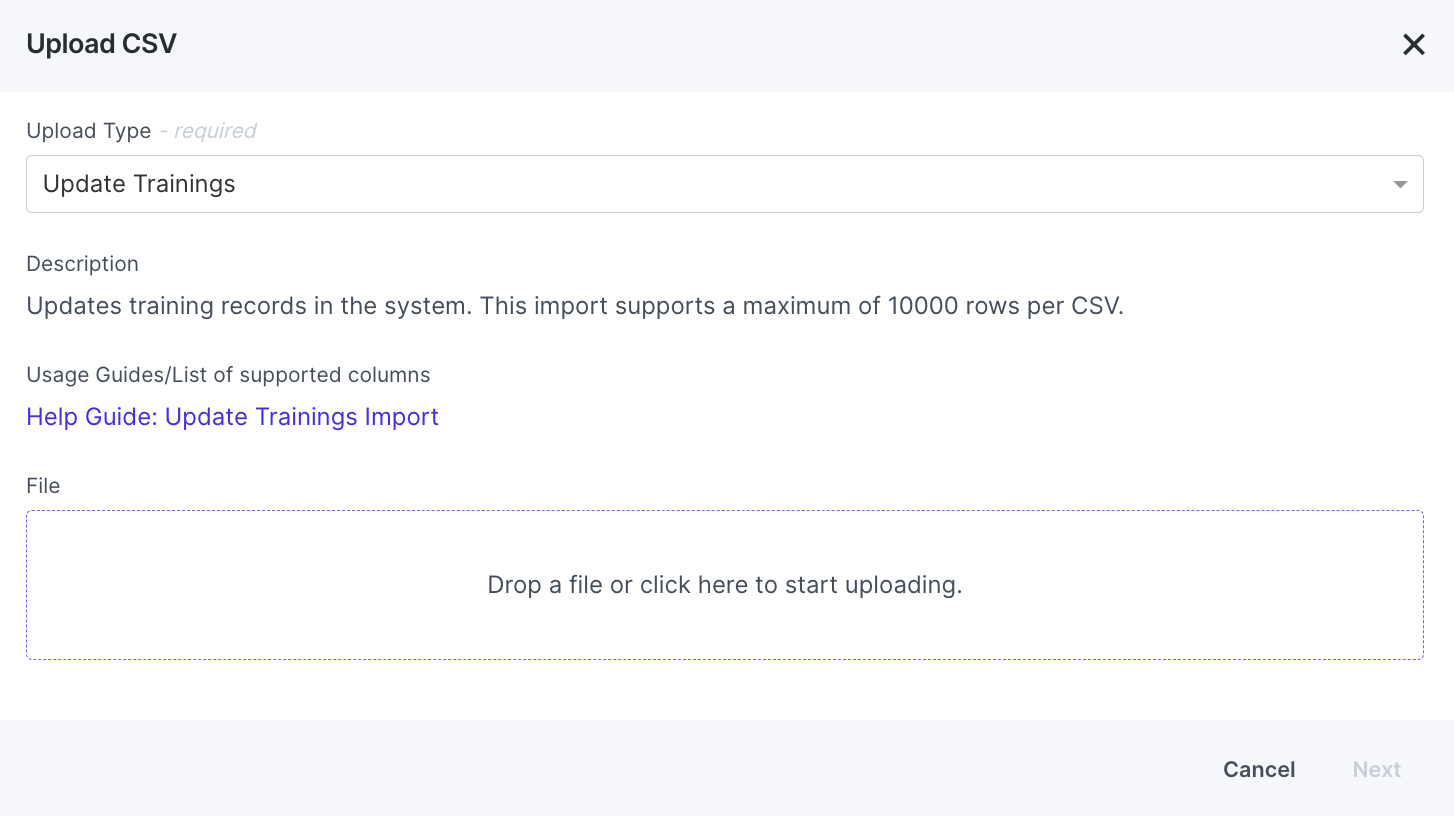 Update Training Records Using the Data Import/Export Tool – Humanforce